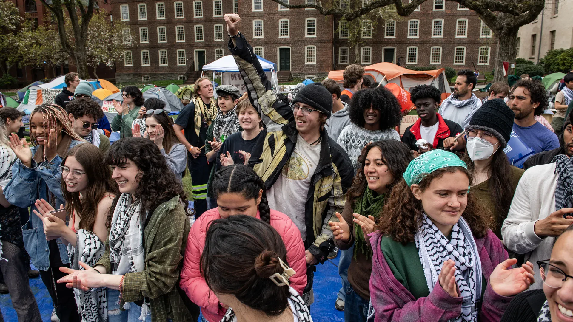 Pro-Palestine protesters at Brown hail ‘victory‘ after admin agrees to ...