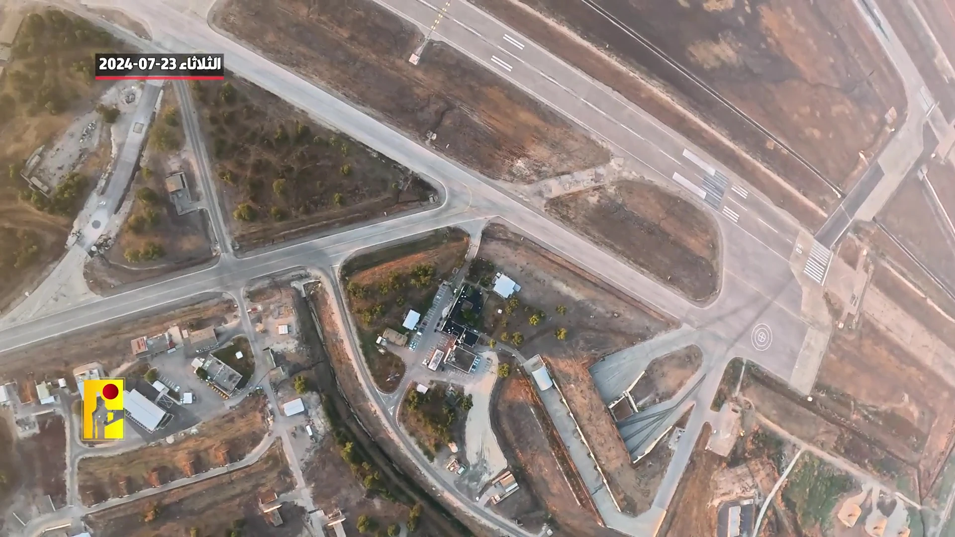 Hezbollah releases drone footage of Israel's Ramat David Airbase